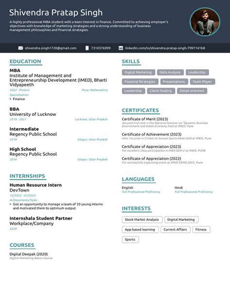 Shivendras Resume Pdf Master Of Business Administration Economies