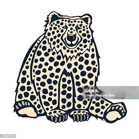 벡터 배경 손 그린 곰 손으로 그린 잉크 그림 현대 장식 장식 배경 직물 천 벽지 스크랩북인쇄 0명에 대한 스톡 벡터 아트 및 기타 이미지 Istock