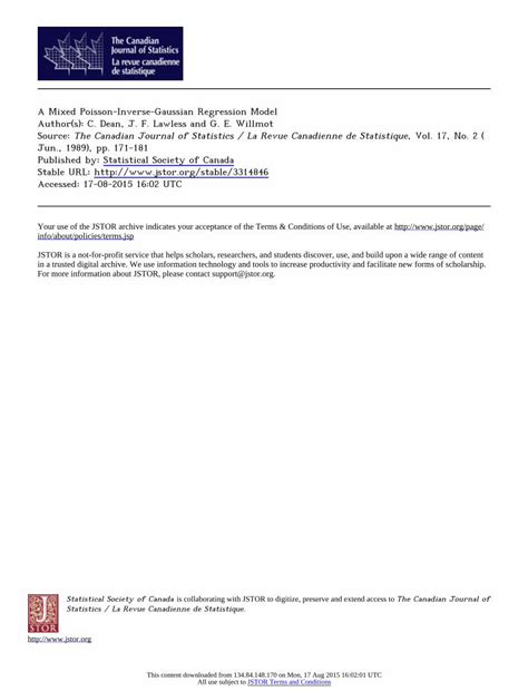 PDF Inverse Gaussian DOKUMEN TIPS