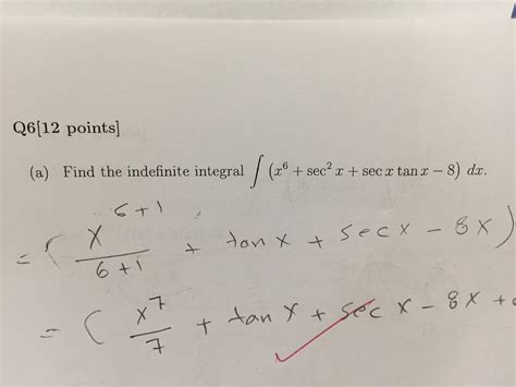Solved Find The Indefinite Integral Integral X Sec X Chegg