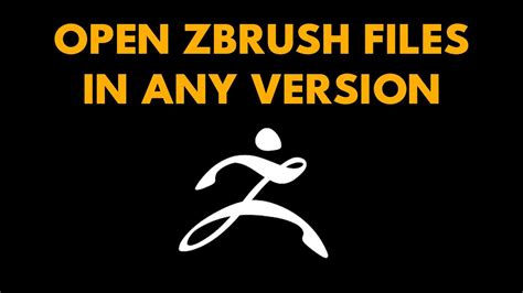 Open ZBrush Files In Older Version Cool Hack YouTube