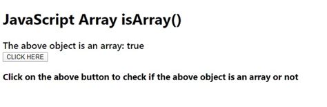 Javascript Arrayisarray Method