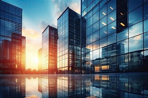 Premium Photo Modern Office Building Or Business Center Tall