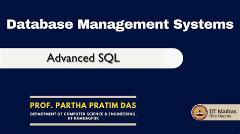 Advanced Sql Youtube