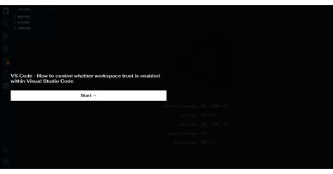 Vs Code How To Control Whether Workspace Trust Is Enabled Within