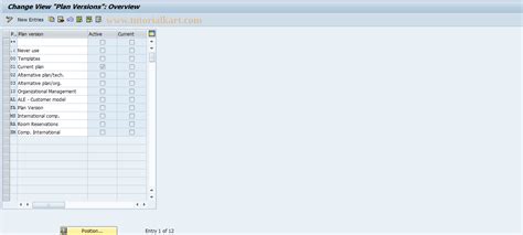 OOPV SAP Tcode Plan Versions OOPV SAP Tcode Plan Versions