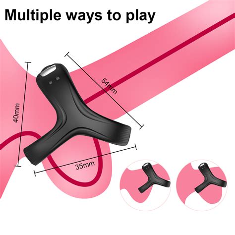 Male Triangle Vibrating Cock Ring Delay Ejaculation Magnetic Charging
