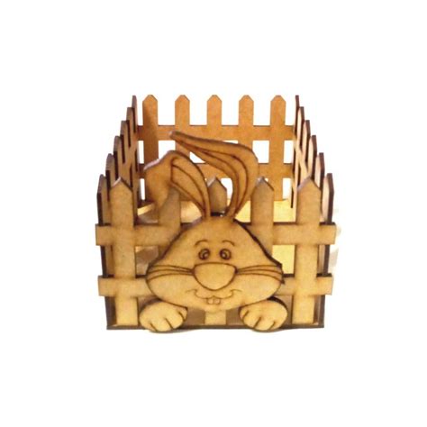 Kit Com 6 Cestas Cerquinha Mdf Páscoa 12l X 12c X 9a Cm Elo7