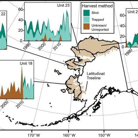 Wolverine Gulo Gulo Distribution In The Arctic For Islands