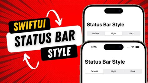 Changing Status Bar Style In Min S Swiftui Xcode Youtube