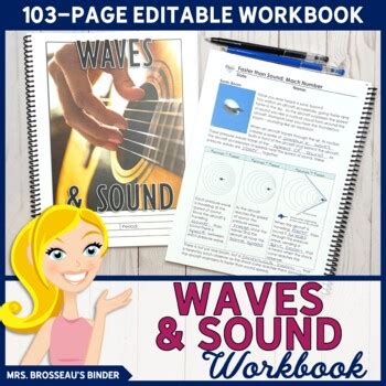 Waves And Sound Workbook Whole Unit Lessons Mechanical Waves Physics Notes