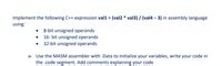 Answered Implement The Following C Expression Val1 Val2 Val3