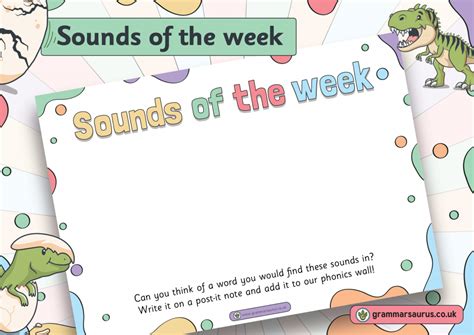 Phonics Display Sounds Of The Week Grammarsaurus