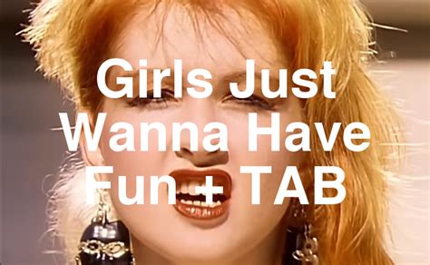 Girls Just Wanna Have Fun Cyndi Lauper Guitar Lesson With Tab