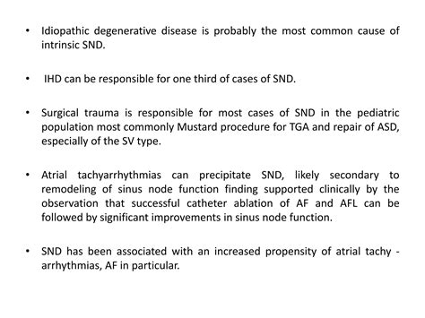 Sinus Node Dysfunction Pptx