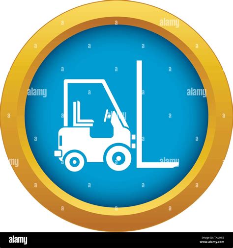 Stacker Loader Icon Blue Vector Isolated Stock Vector Image And Art Alamy