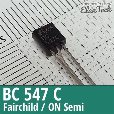 Jual Bc547 Original On Semi Bc547c Bc 547 Bipolar Npn Transistor Elantech Jakarta Pusat