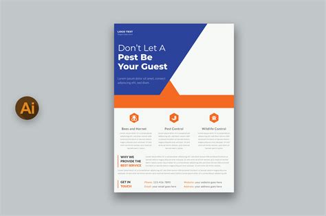 Pest Control Flyer Design Template Graphic By Inpixellstudio