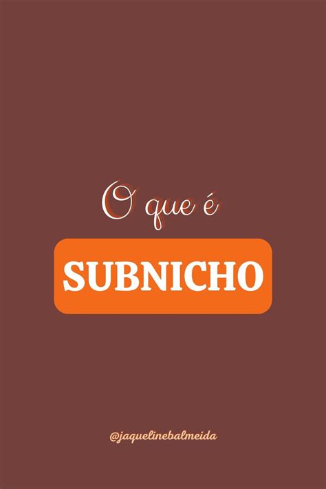 O que é subnicho