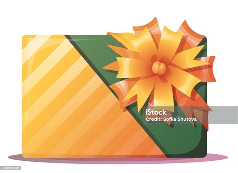 分離型背景に美しい弓を持つ贈り物クリスマスと新年の装飾サテンのリボンで結ばれた箱ステッカーギフトアイコン お祝いのベクターアート素材や画像