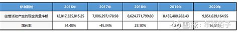 伊利股份—现金流量表分析 11经营活动现金流分析（造血能力）伊利股份 近五年经营活动产生的现金流量净额增长率波幅不太稳定。2017年经营活动