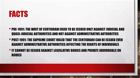 Ind Jud Part 4 Types Of Writs Ppt