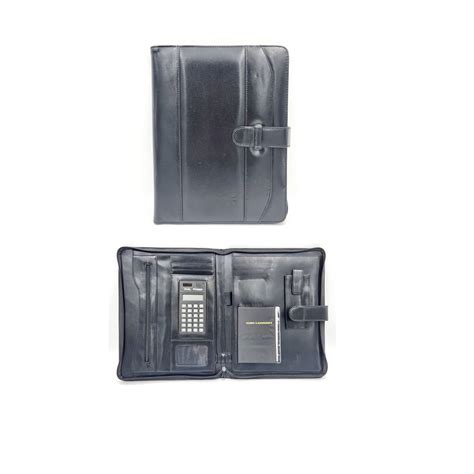 Zip Folder W Flap Leather 243black Park Avenue Stationers