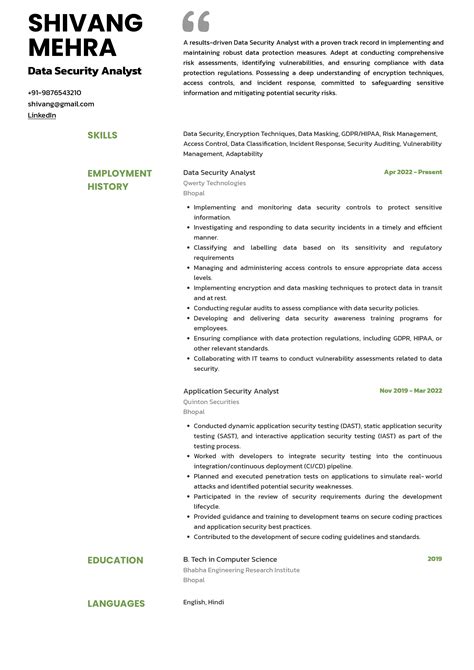 Sample Resume Of Data Annotator With Template And Writing Guide