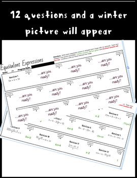 Equivalent Expressions Maze Worksheet By Math With Ms Baron TPT