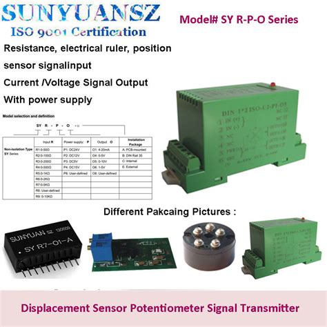 1 Input 1 Output Displacement Sensor Signal Transmitter China Dcdc