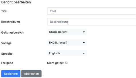 Excel Report Erstellen