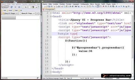 universidade xti jquery 40 exemplo jqueryui barra de progresso