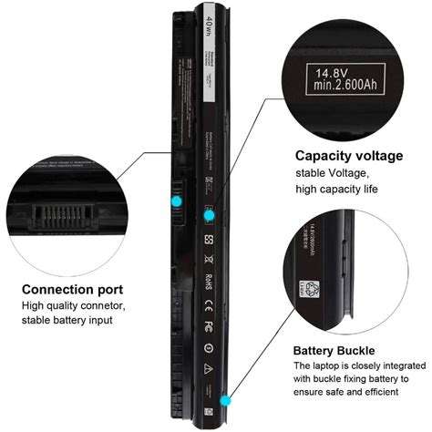 Batería M5y1k De 40wh Para Portátil Para Dell Inspir Éxito