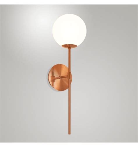 Arandela Globo De Vidro Leitoso Kopi 44cm 1690 Preludio Ilumini