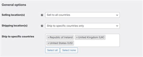Wordpress Show Specific Country In Shipping And All Country In Billing Field Woocommerce