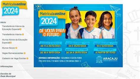 Matrícula Creche Aracaju Saiba Tudo Matrículas 2025