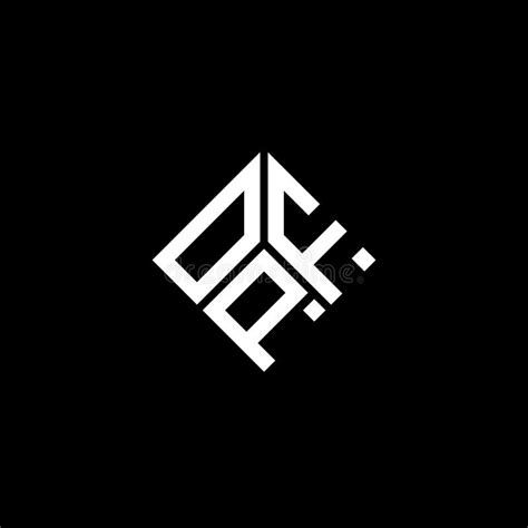 Opf Letter Logo Design On Black Background Opf Creative Initials