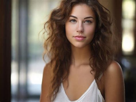 Premium Photo Young Adult Beauty Portrait Of A Caucasian Woman