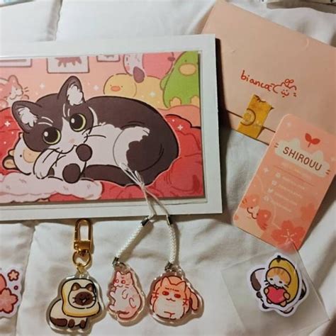 Paesh Cat Keychain Double Sided Acrylic Charm Etsy
