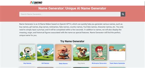 Name Generator - AI Tool details, price and alternatives | AItach