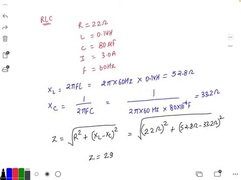 Solved A Series Rlc Circuit Consists Of A 220 Resistor 0 14 H Inductor And 80 Î¼f Capacitor
