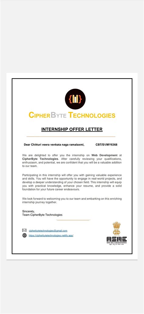 Ch V V N Rama Laxmi On Linkedin Internship Webdevelopment