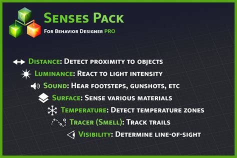 Senses Pack For Behavior Designer Pro Behavior Ai Unity Asset Store