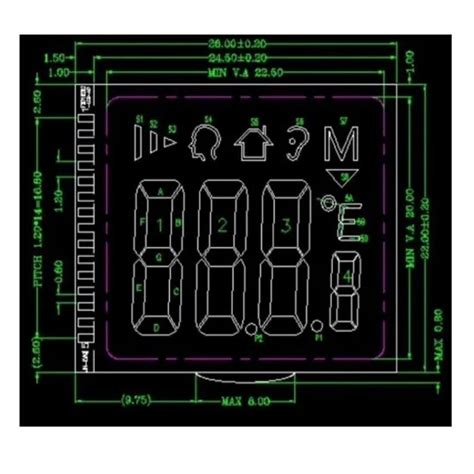 Small Big Size 2021 Manufacturer Tn Segment Lcd Display Positive Screen For Infrared Thermometer