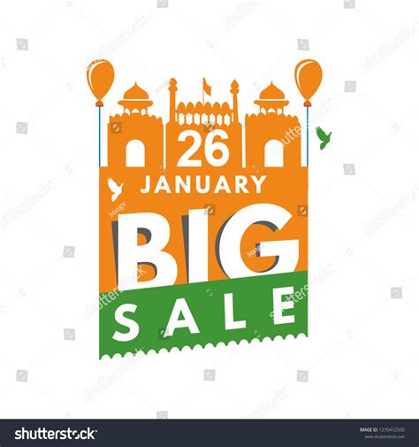 26 January Gantantra Diwas Happy Republic Stock Vector Royalty Free