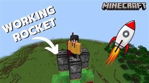 minecraft working rocket😱 youtube