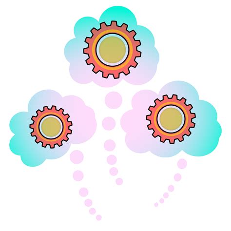 Gear Bubble Thinking 17744972 Png