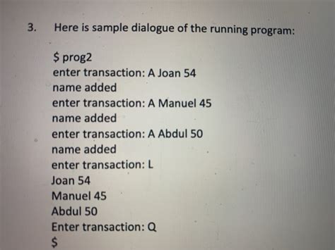 Solved Implement A Transaction Based Linked List Data Chegg