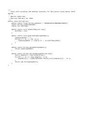Encryption Java Class With Variables And Methods Necessary For Encryption Using Caesar