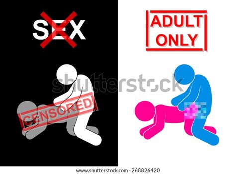 Sexual Intercourse Symbol Censored Stock Vector Royalty Free Shutterstock